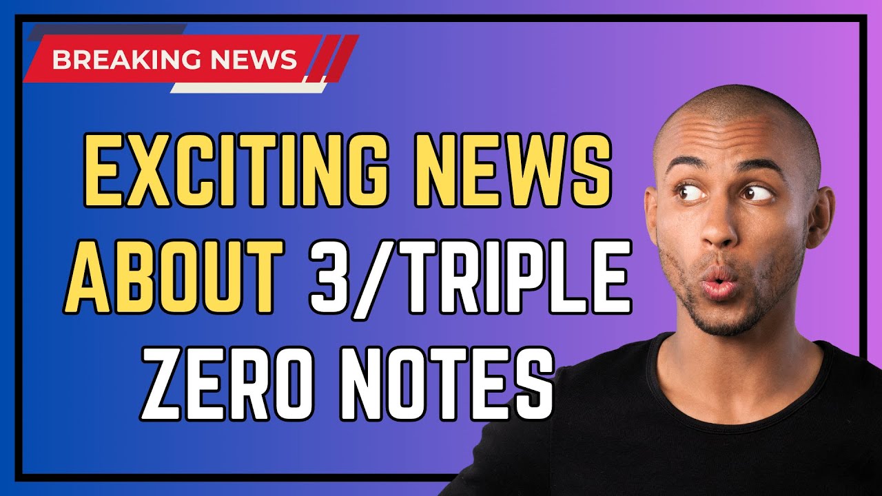 🔥Iraqi Dinar🔥Exciting News About 3/Triple Zero Notes🔥Dinar News Guru ...