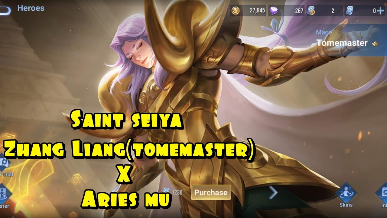 Honor of Kings Brazil X Saint Seiya, Aries Mu X Zhang Liang(tomemaster) - YouTube