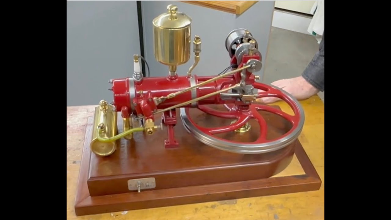 Karl Benz First Auto Engine 1886 (Model Finished & Running) - YouTube