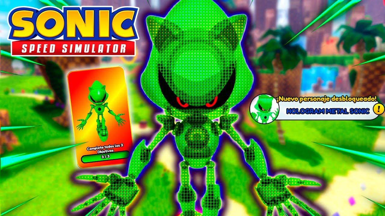 ¡Cómo Desbloquear a HOLO METAL SONIC En Sonic Speed Simulator Lo Más ...