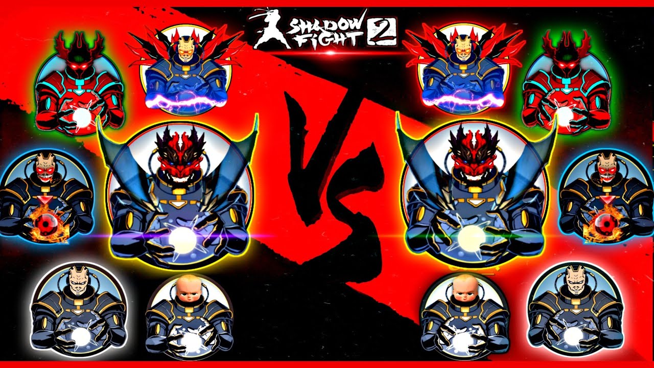 Shadow Fight 2 All Titan Vs All Titan - YouTube