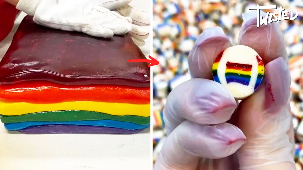 Super Satisfying Process Of How Candy Is Made - YouTube