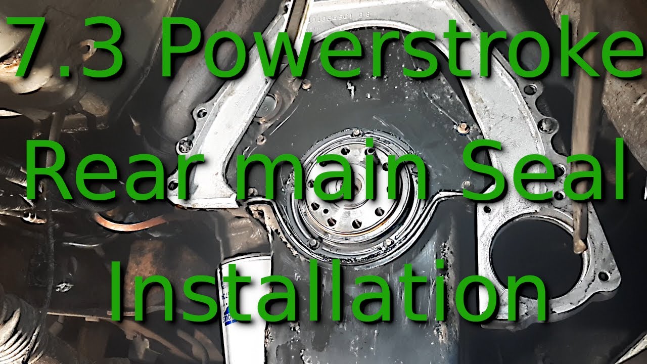 1999 F-250 7.3L rear main seal replacement - YouTube