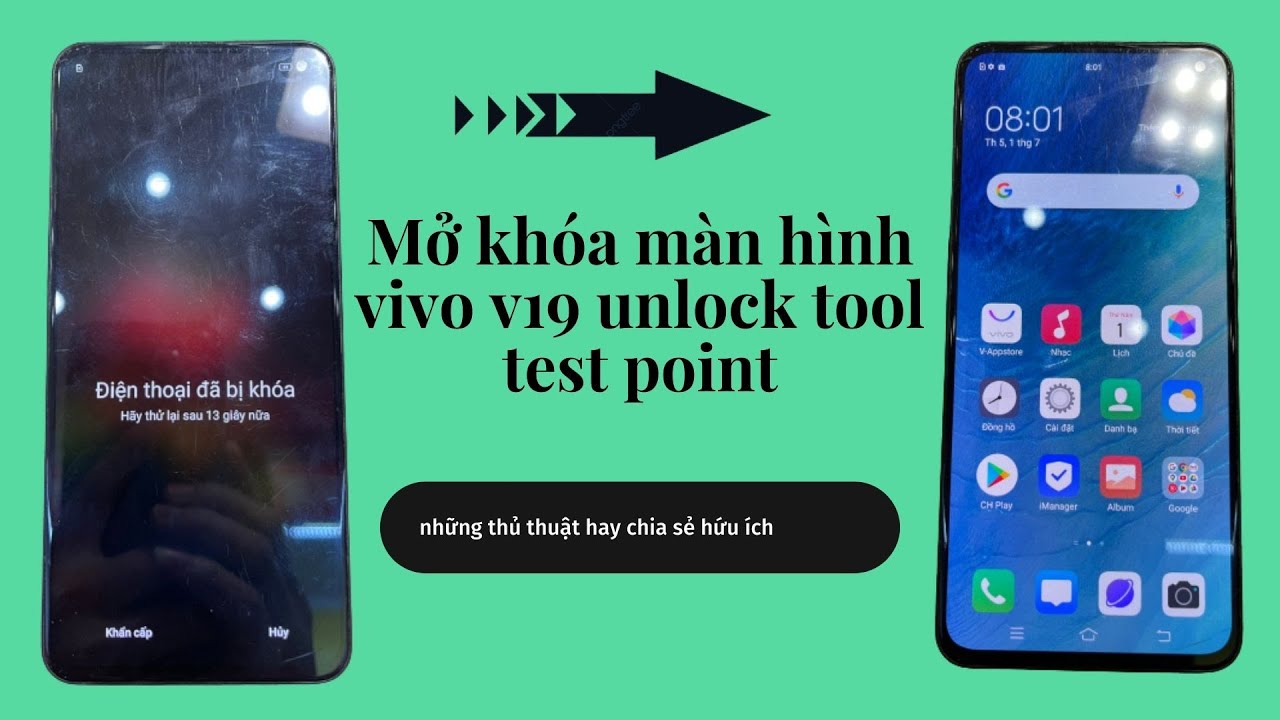 Mở khóa màn hình vivo v19 unlock tool test point - YouTube