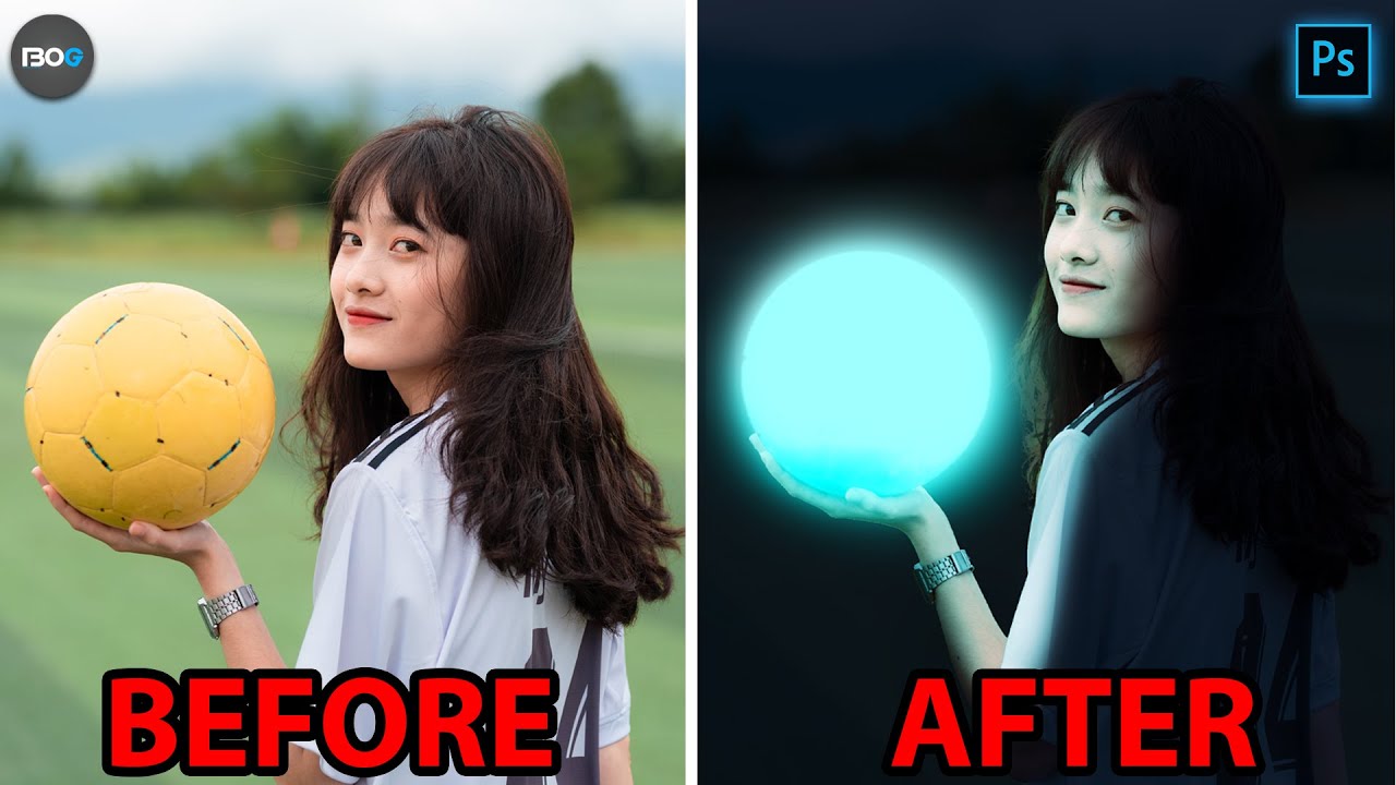 Day to Night Effect in Photoshop /Glow Effect Photoshop Tutorial ...