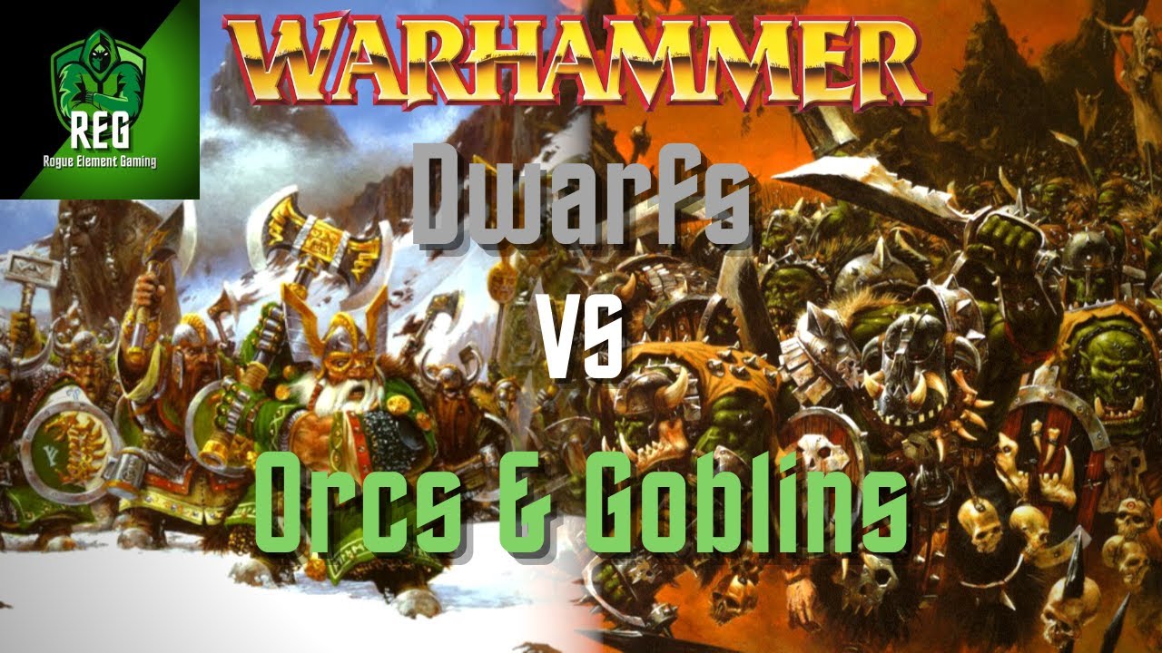 Warhammer Fantasy 6th Edition Battle Report | Dwarfs vs Orcs & Goblins - YouTube