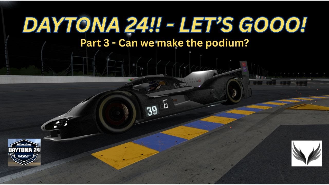 Valkyrie takes on the iRacing Daytona 24 in a GTP! - Part 3 - YouTube