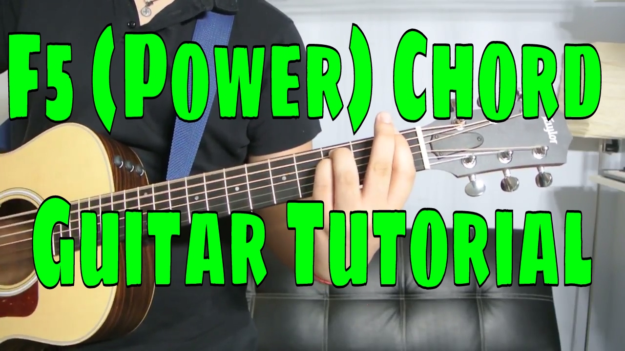 How to Play a F Power Chord (Chord Guitar Tutorial!!) - YouTube
