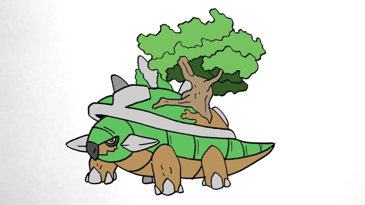 How to Draw TORTERRA | Pokemon Character - YouTube