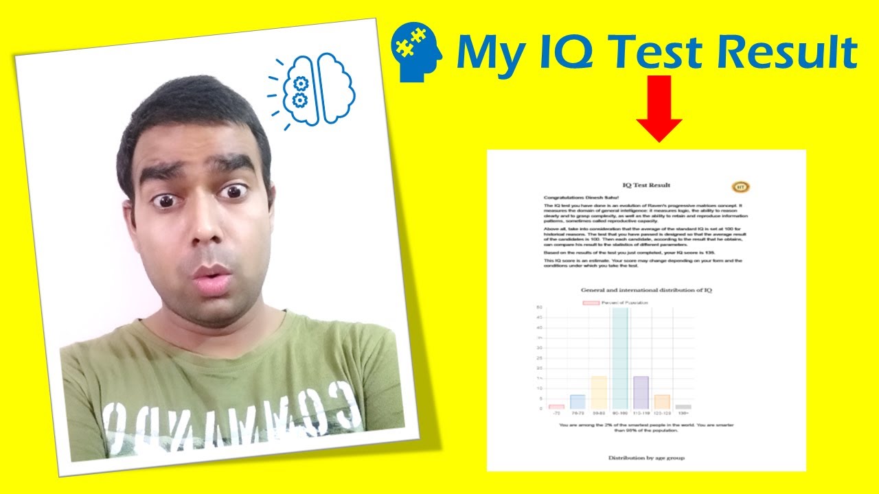 My IQ Test Result-135 | Extraordinary !! (2020) - YouTube