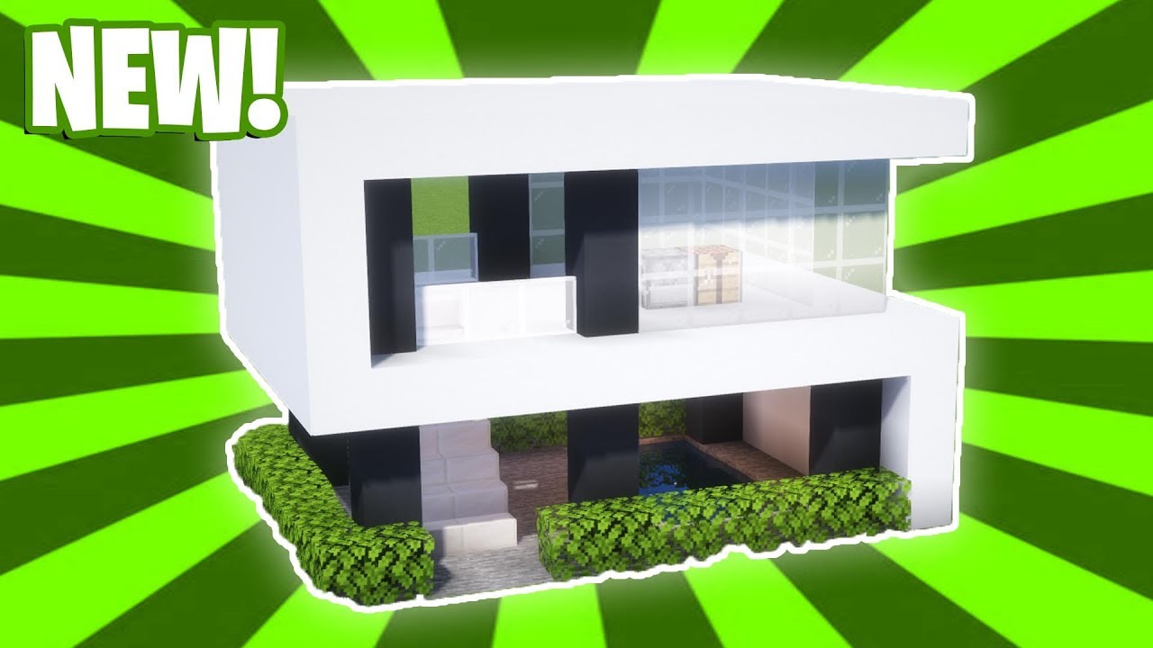 Minecraft : How To Build a Small Modern House Tutorial (#18) - YouTube