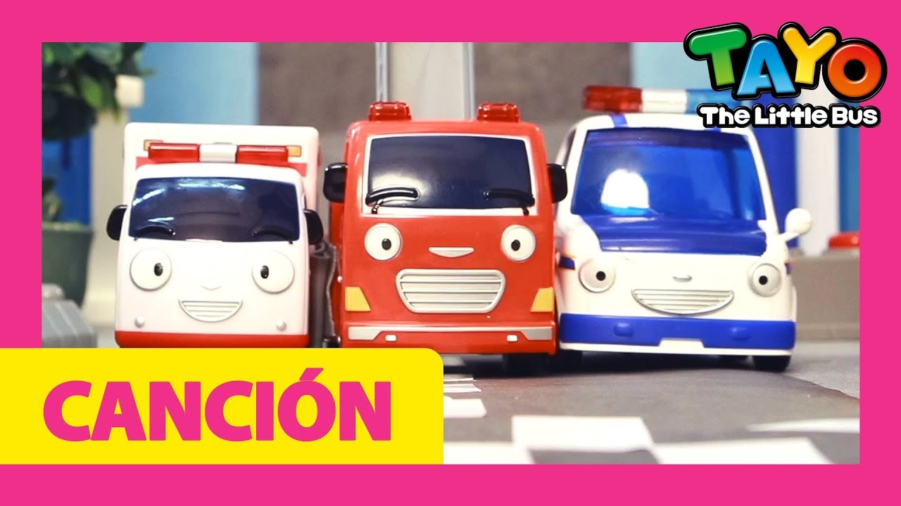 Tayo Español Canciones infantiles l Los valientes coches l Autos de ...
