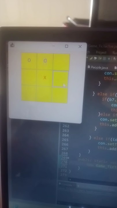 tic tac toe for java / create game /java code/conditions#code - YouTube