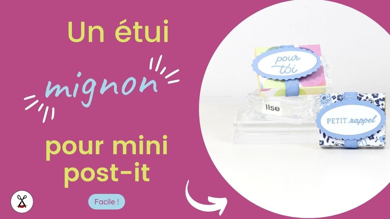 Étui pour mini post-it vif et coloré - YouTube
