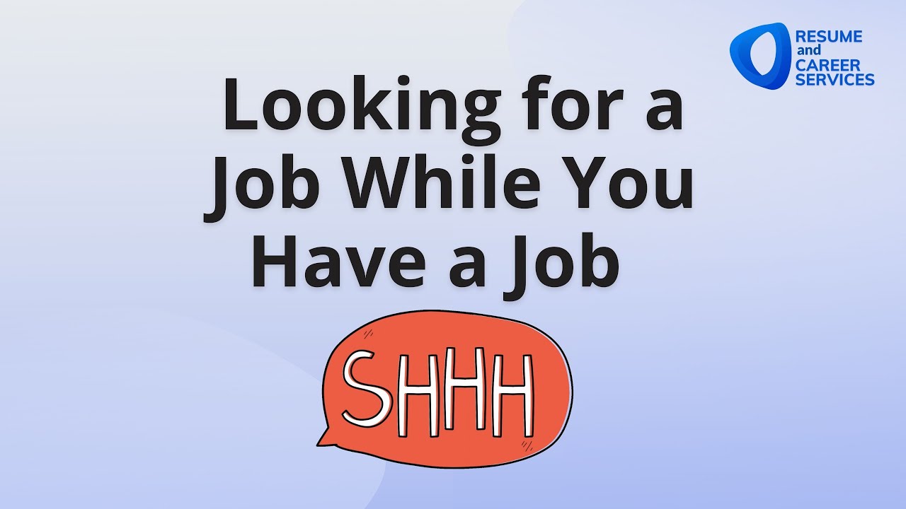 Looking for a Job While You Have a Job: How to Optimize Your Time and ...