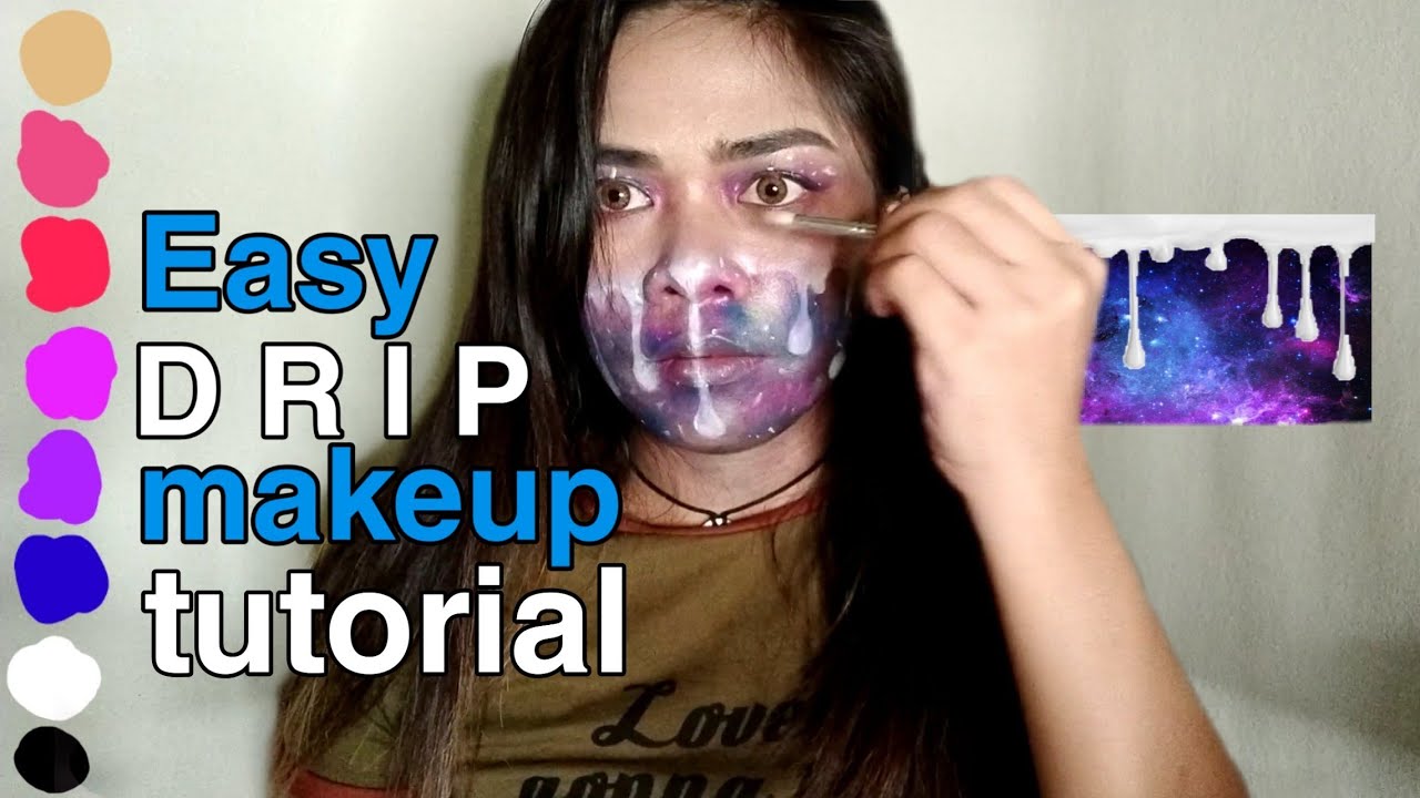 Easy drip makeup tutorial - YouTube