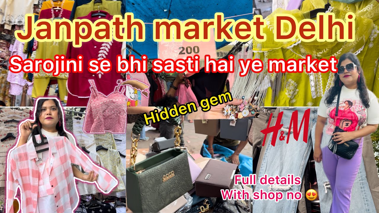 Janpath Market New Delhi | trending summer collection 2024🔥sale 😍trendy ...