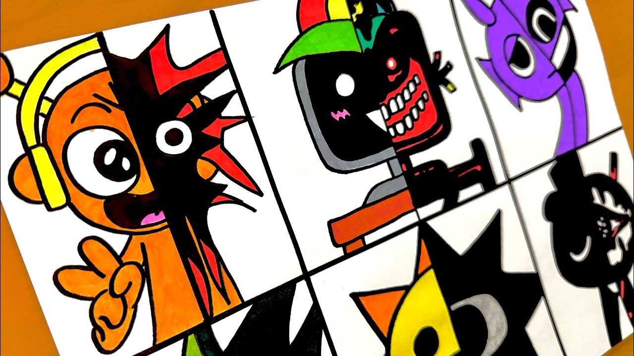 Drawing Incredibox Sprunki: Phase 1 VS Phase 3! - YouTube