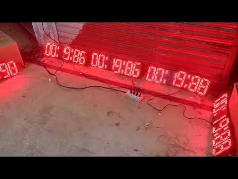 Stopwatch using Arduino and 32x16 LED Matrix DMD P10 RED single color ...