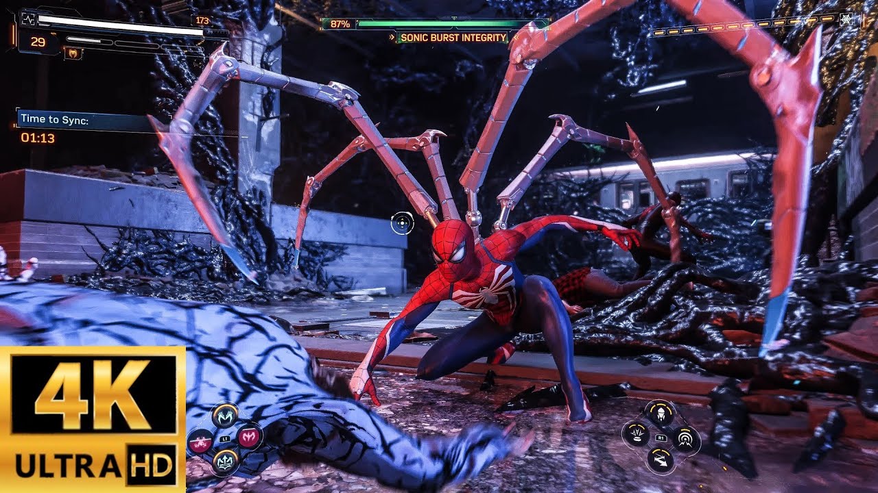 SPIDER MAN 2 - Power of SPIDER ARMS | Spectacular Difficulty Gameplay ...