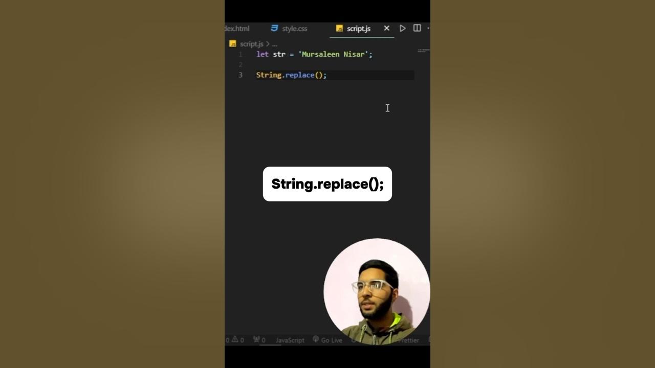 Stringreplace Method In Javascript 🤔🔥 Javascript Webdevelopment Youtube