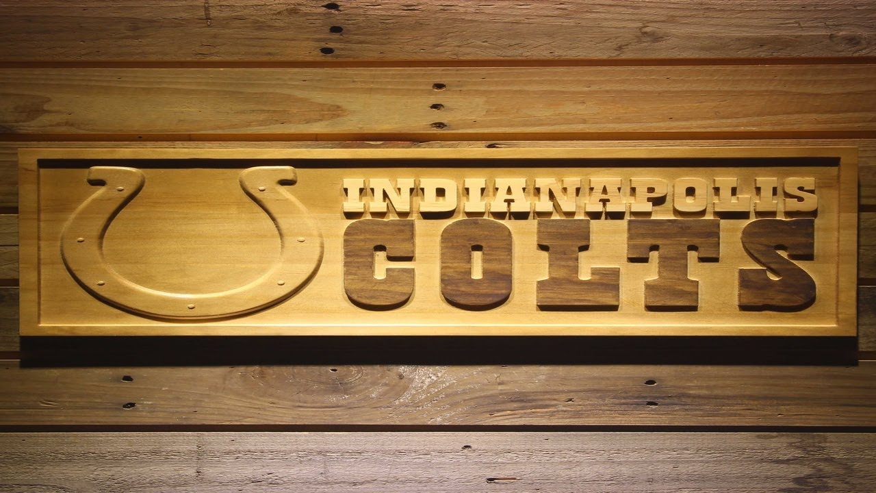 Indianapolis Colts Wooden Sign - YouTube