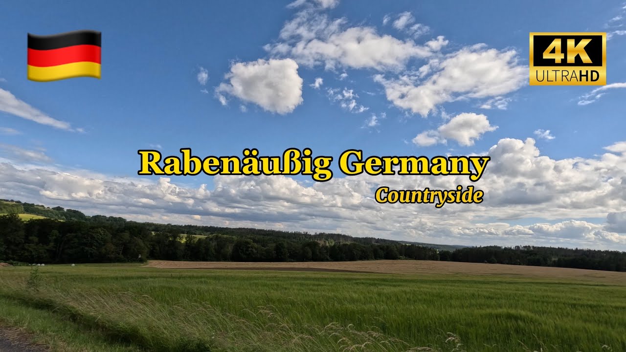 Scenic Summer Drive Through Rabenäußig, Germany | Countryside Beauty ...