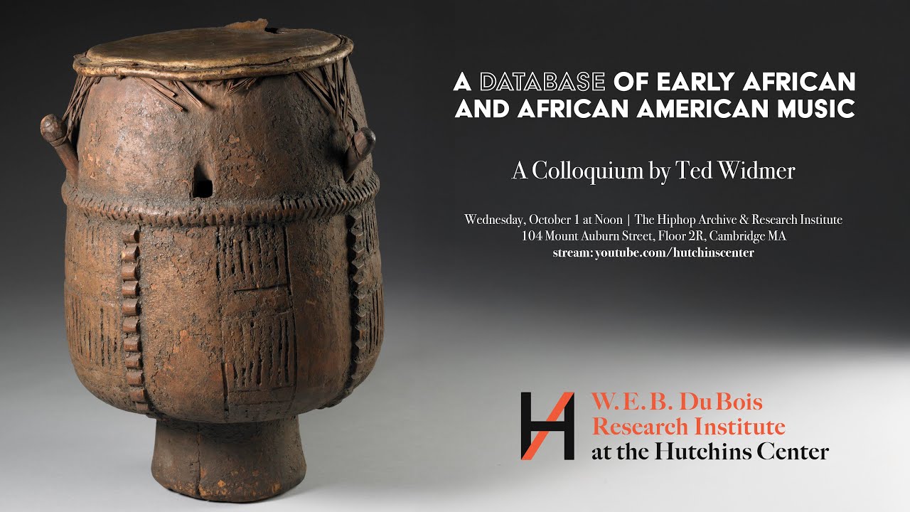 Edward Widmer, 'A Database of Early African and African American Music ...