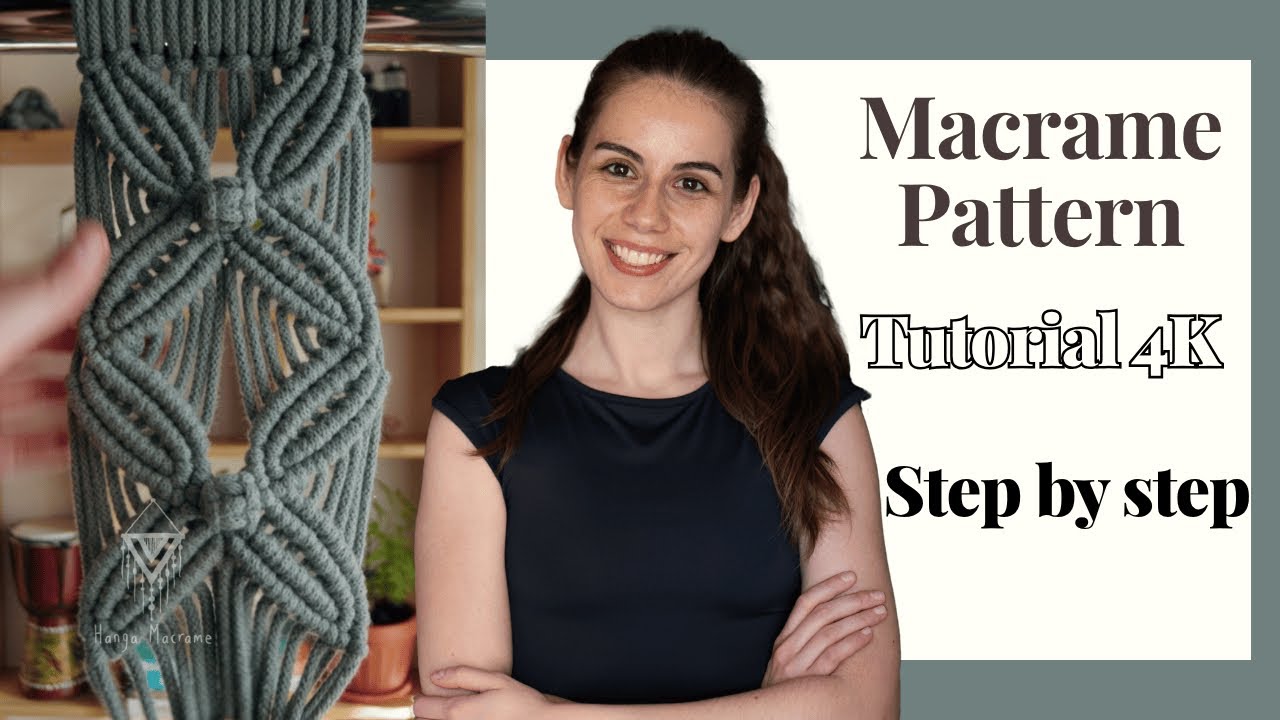 DIY Macrame Pattern | Tutorial 4K | Step by step | Flowers - YouTube