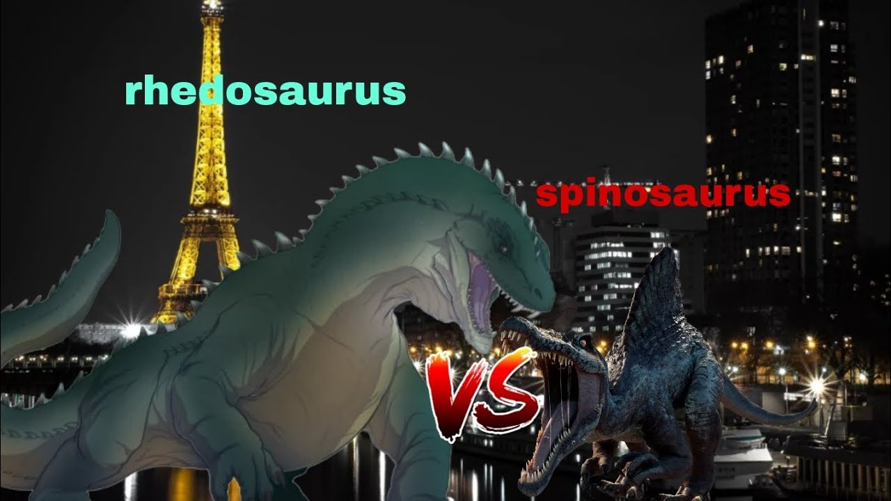 rhedosaurus vs spinosaurus - YouTube