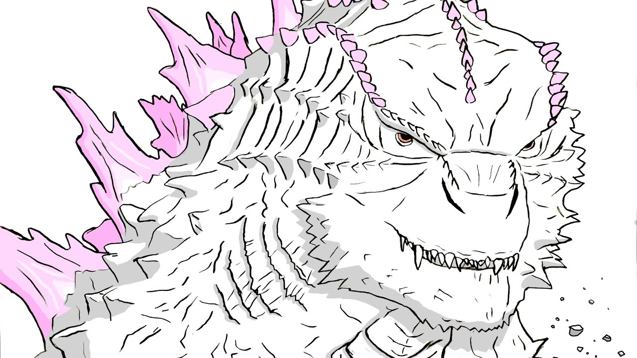 How To Draw Godzilla Evolved | Godzilla X Kong | The New Empire - YouTube