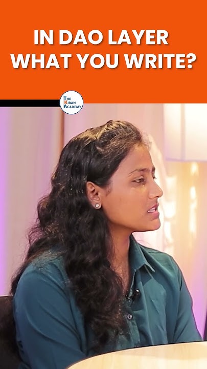 In DAO Layer What Do You Write? | A Deep Dive - YouTube