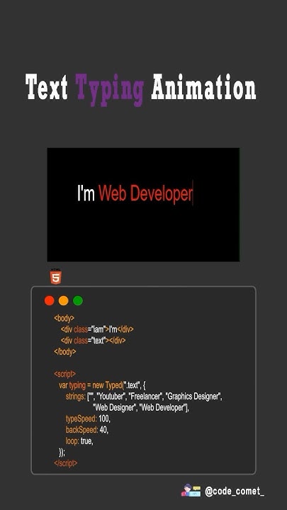 Text Typing Animation using CSS #coding #css - YouTube