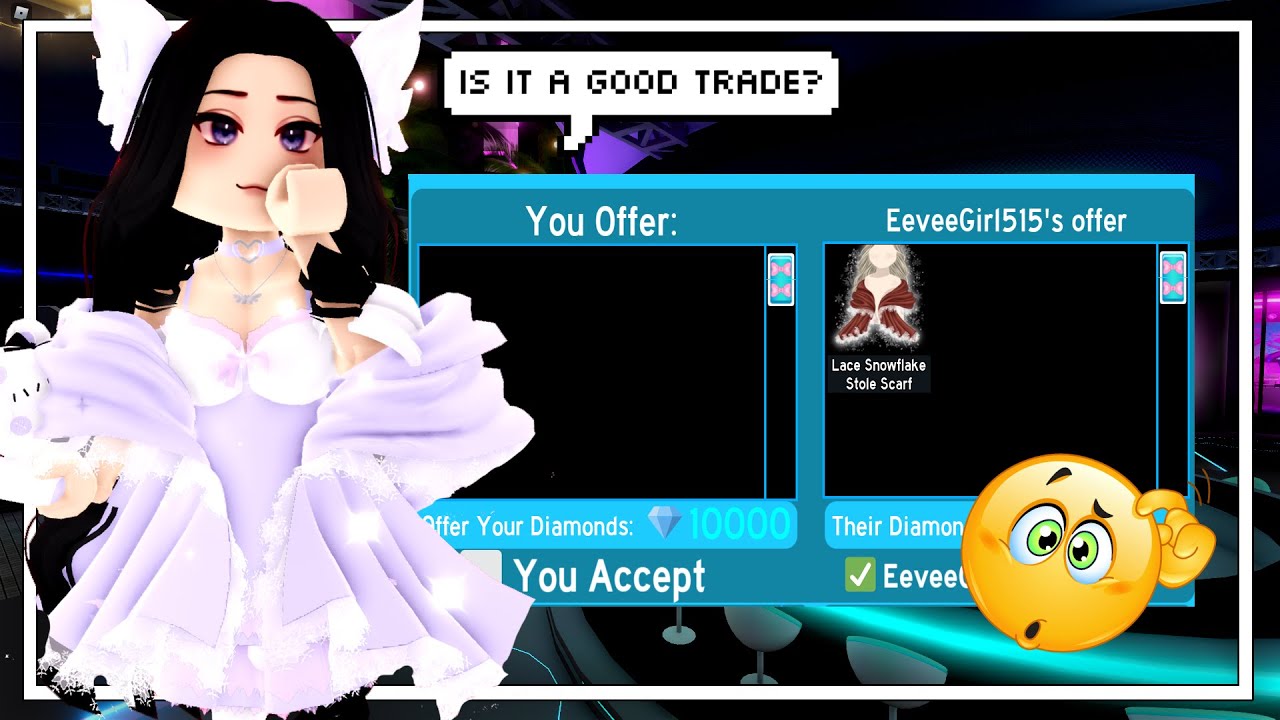 LOOKING FOR LACE SNOWFLAKE STOLE SCARF | Royale High - YouTube