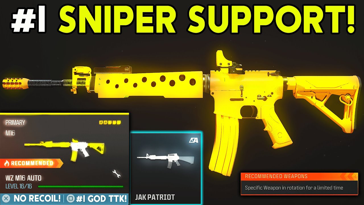 New FULL AUTO M16 Loadout Meta is BROKEN in WARZONE UPDATE 🤯 (Best M16 ...