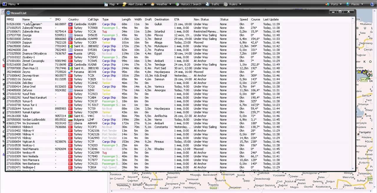 Vessel List - YouTube