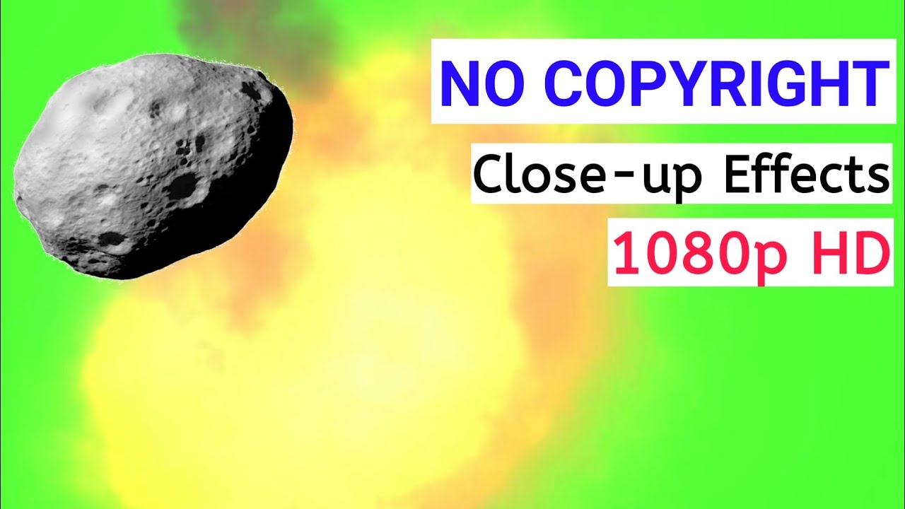 Meteor impact on Green Screen for OVERLAY - YouTube
