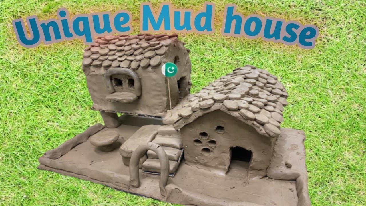 Unique clay ideas / Make Mud house at Home / Simple create crafts ideas ...