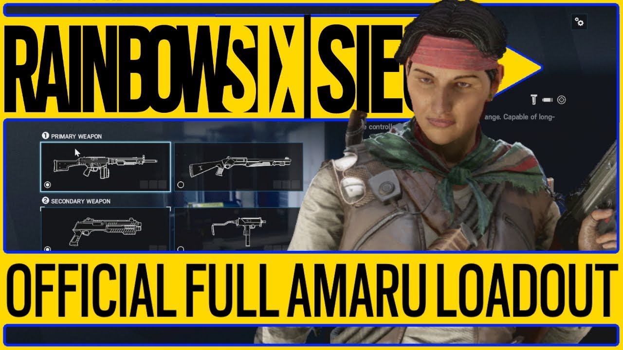 💥AMARU💥 Full In Depth Weapon Loadout Attachments & New Operator Bio ...