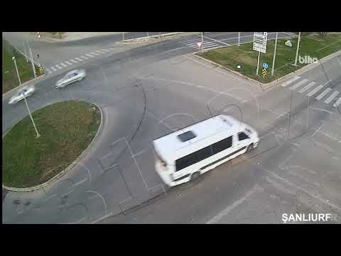 Urfa'daki kazalar mobese kamerasında