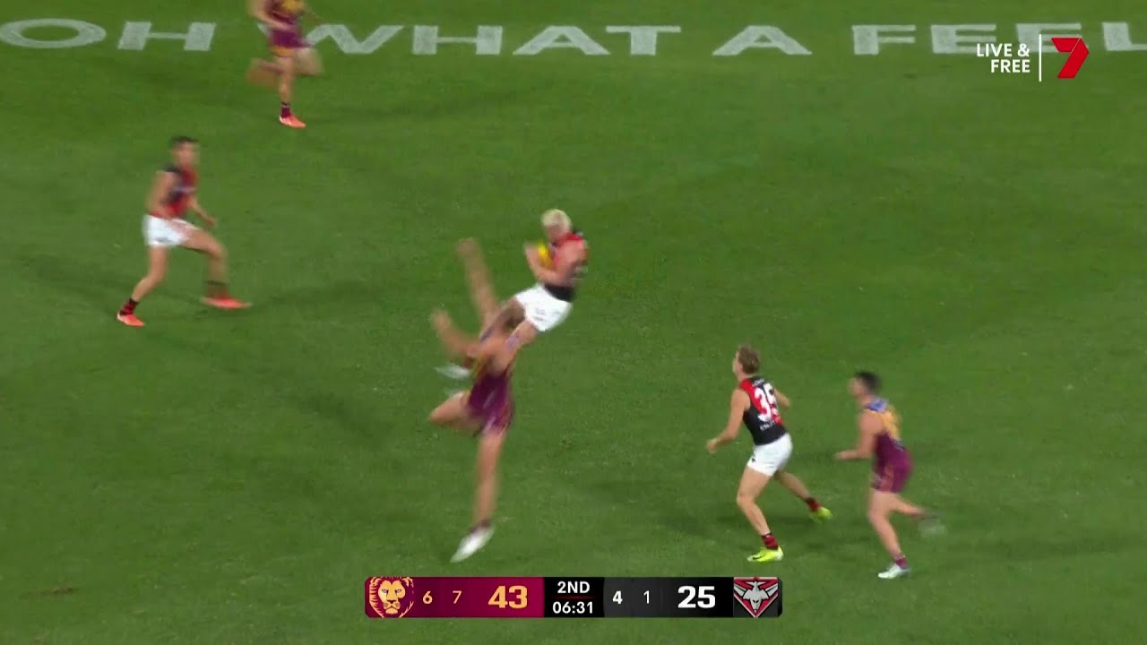 Nate Caddy Essendon Round 12 2025 - YouTube