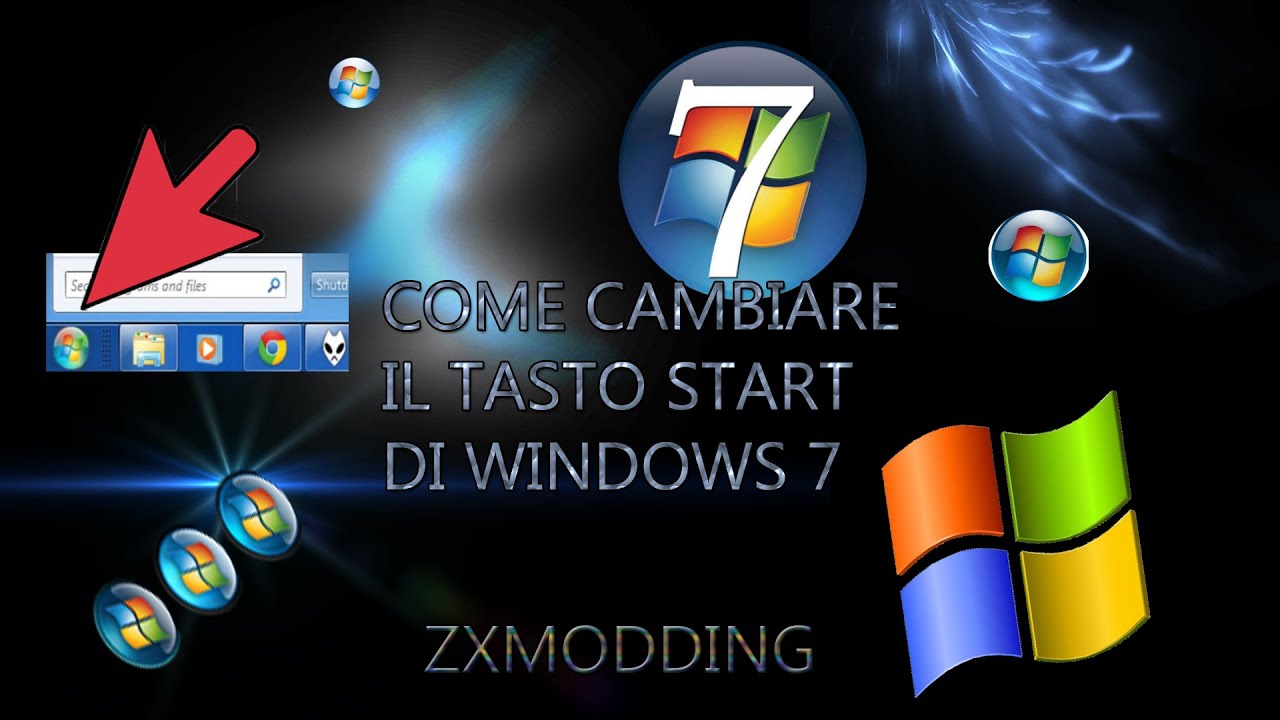 Come cambiare il tasto Start (Windows 7) - YouTube