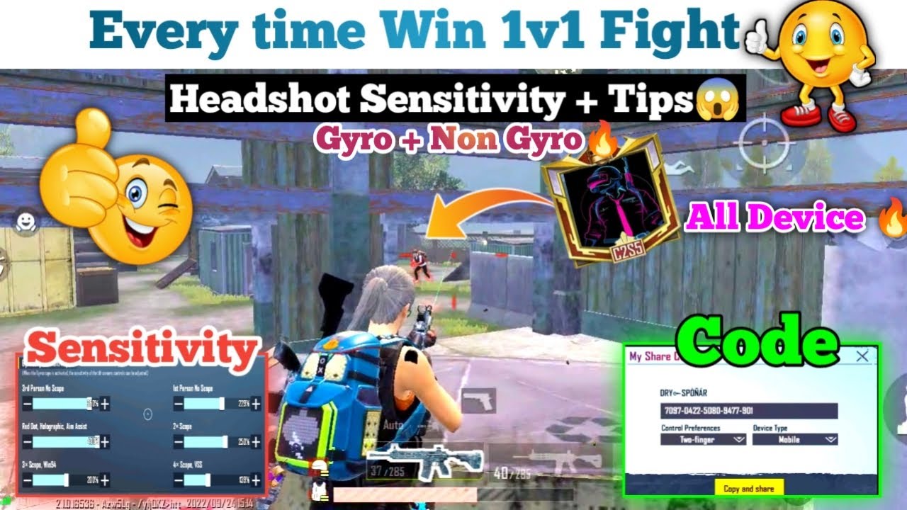 New Update🔥Triple Headshot Sensitivity+Code Auto Headshot Sensitivity | BGMI And PUBG MOBILE ...