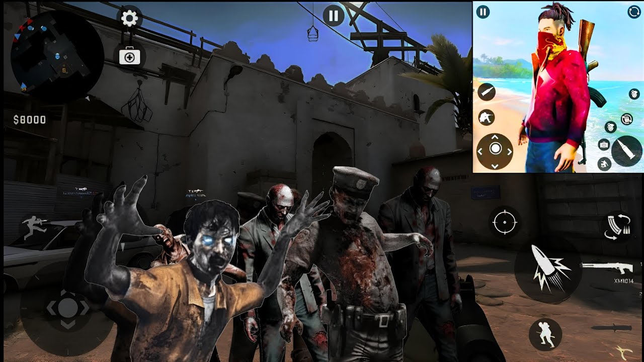 Fake Free Fire - Zombie Mode - Gameplay,Walkthrough - Offline Fps Gun ...