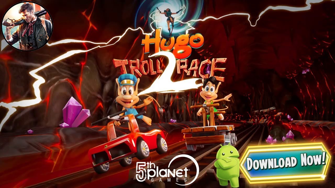 Hugo Troll Race 2 Game Apk 2019 | The Daring Rail Rush Game | - YouTube