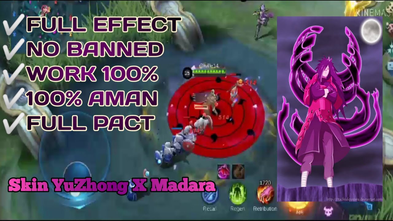 Script Skin Yu Zhong || X Madara Uchiha - YouTube