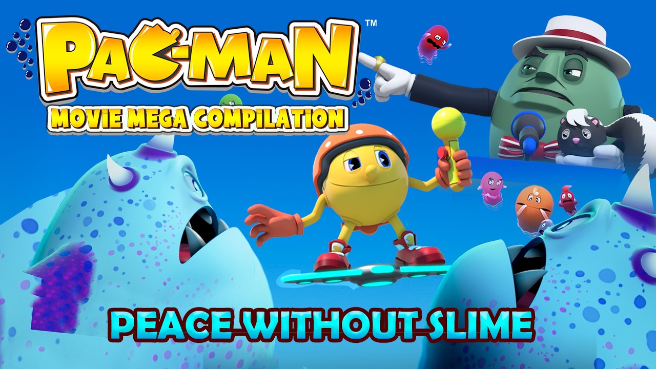 PAC-MAN Mega Movie Collection | Pac-Man | Peace Without Slime | English ...