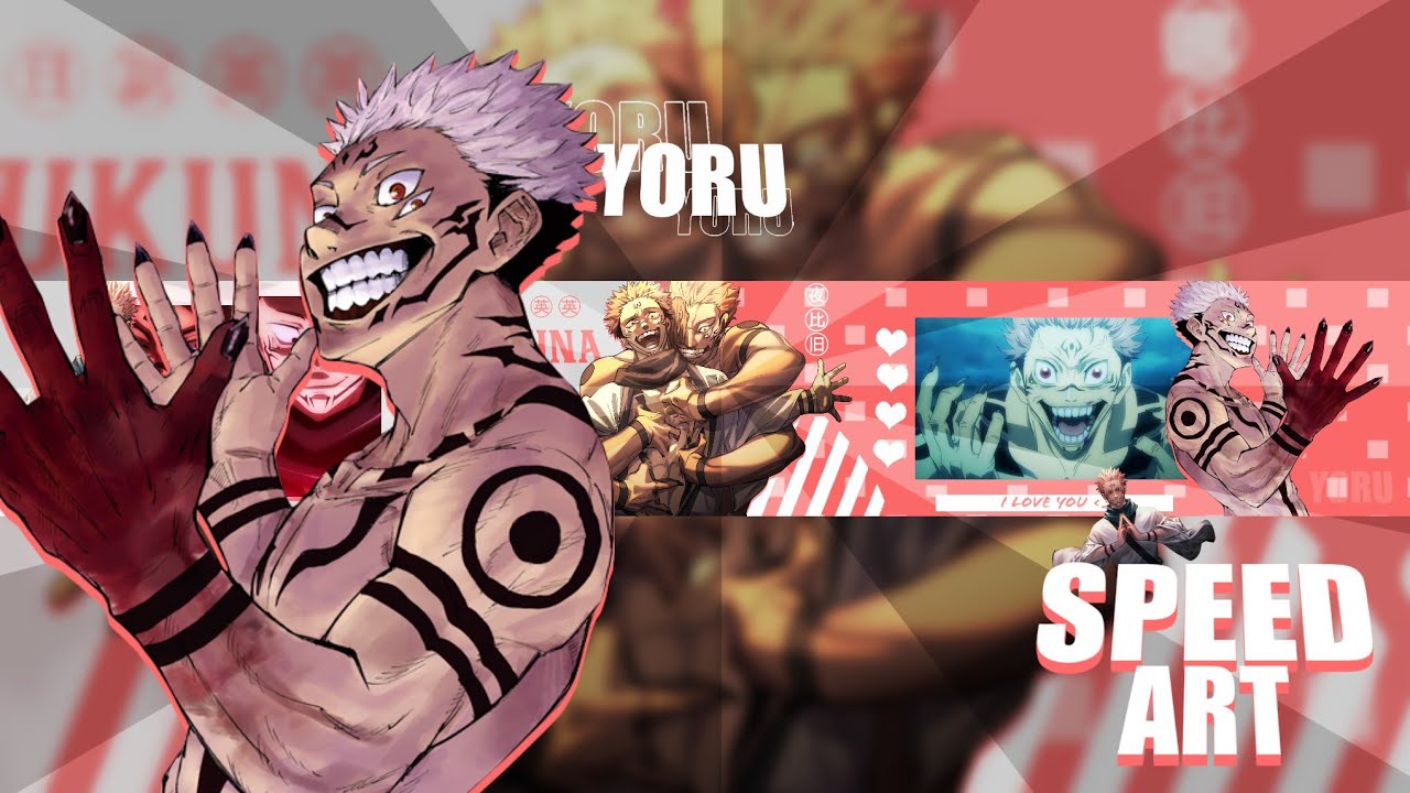 Speed Art Banner / Anime | Sukuna | ♡ [4] - YouTube
