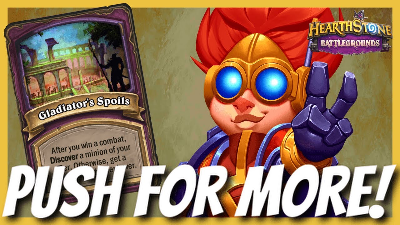 Ini: Gladiator's Spoils ANOMALY | Hearthstone Battlegrounds | PATCH 28. ...