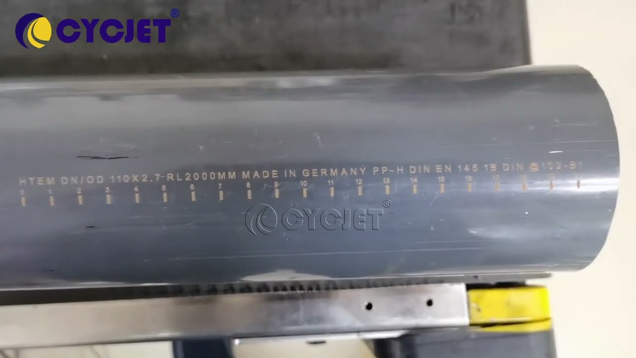 How to Print Ruler on PVC pipe byCYCJET Laser Marking Machine Laser ...